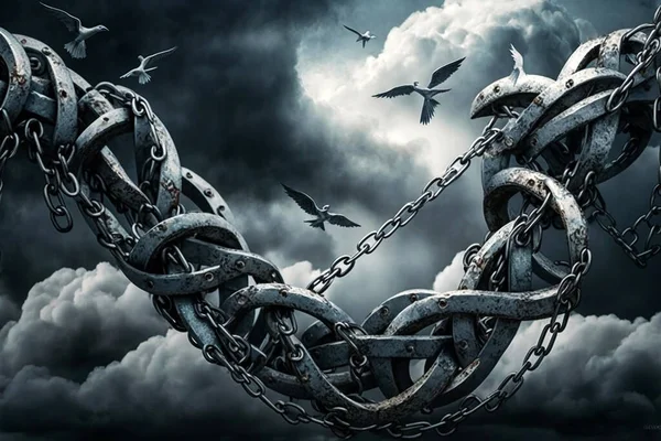 Heaven broken chains Stock Photos, Royalty Free Heaven broken chains ...
