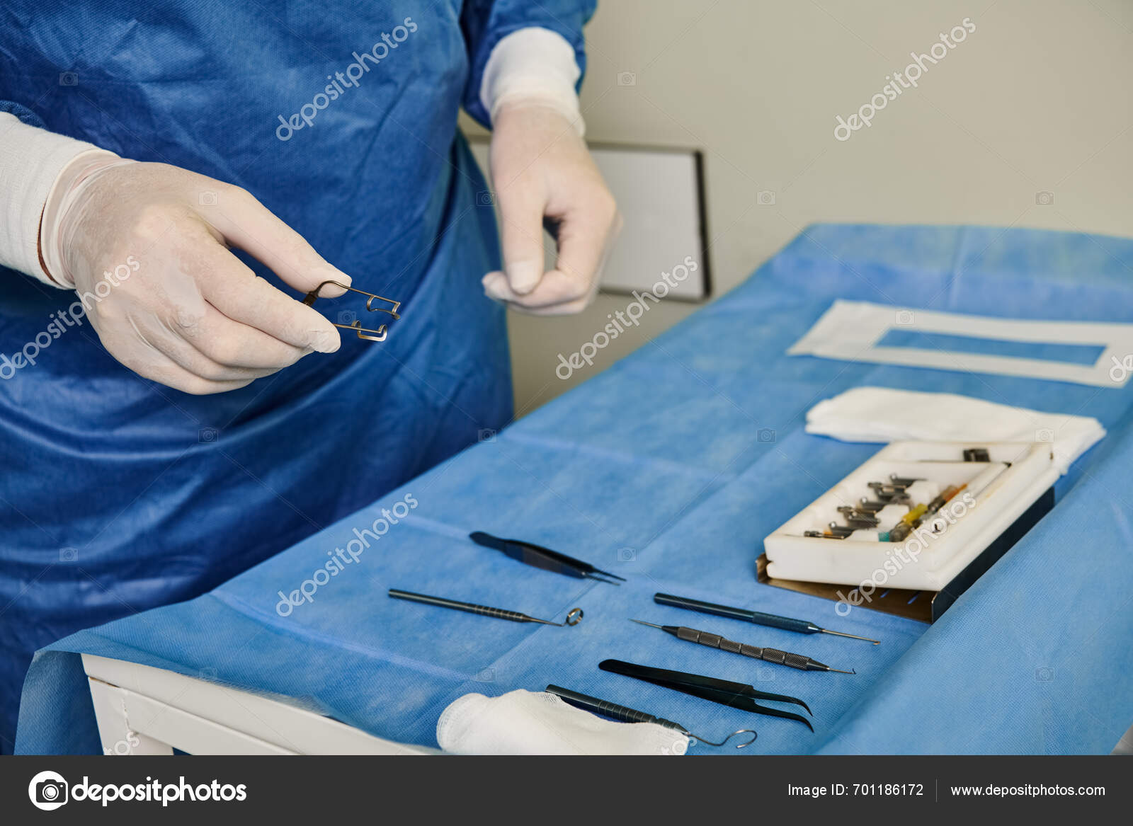 Devoted Doctor Using His Medical Tools — Stock Photo © IgorVetushko ...