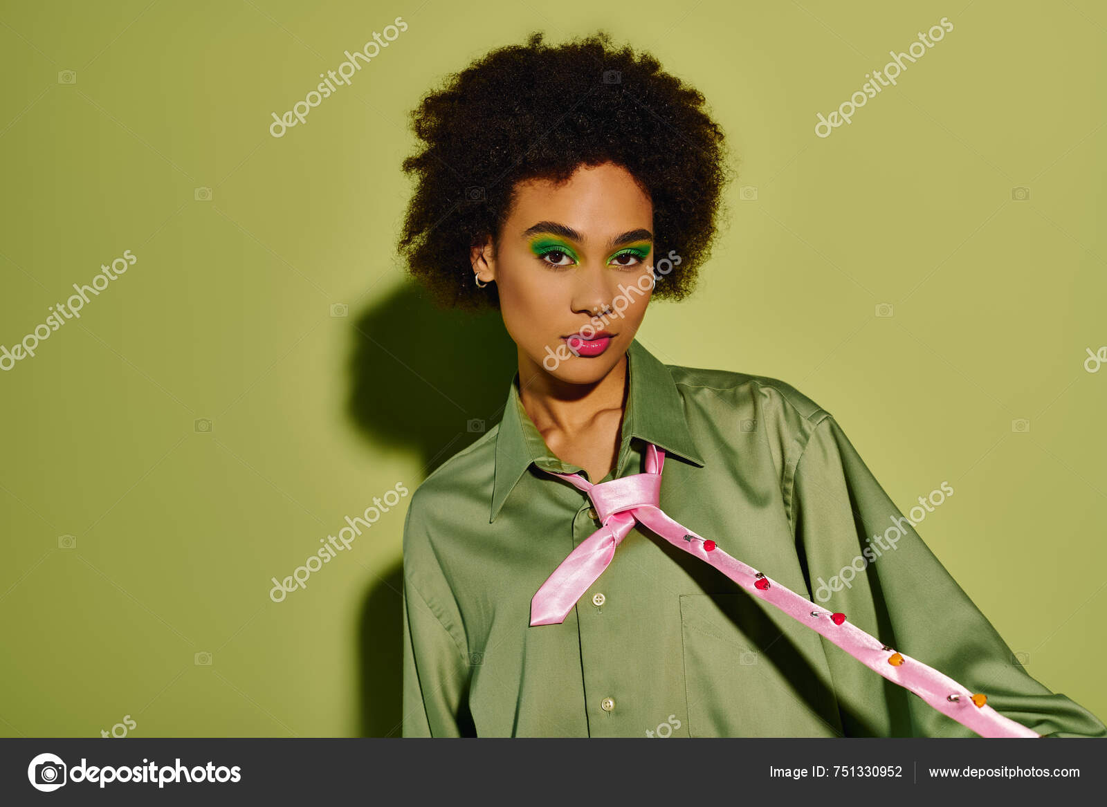 Young Woman Expressive Features Showcases Her Emotional Depth Lively ...