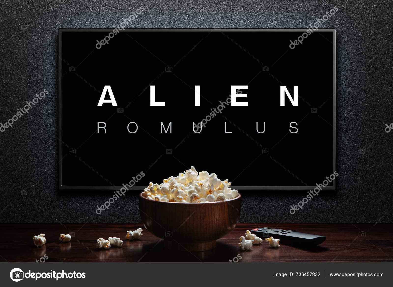 Alien Romulus Trailer Movie Screen Remote Control Popcorn Bowl Astana ...