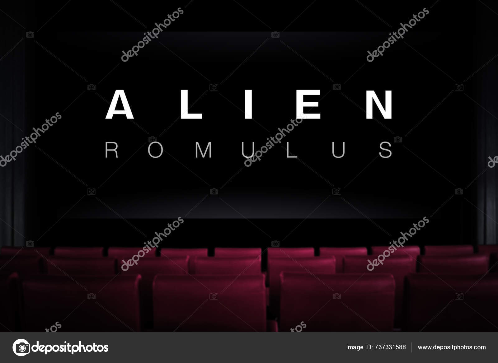 Alien Romulus Movie Cinema Watching Movie Cinema Astana Kazakhstan July ...