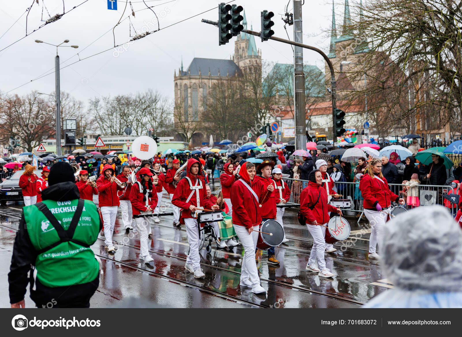 Erfurt Germany 11Th February 2024 Traditional German Carnival Fasching ...