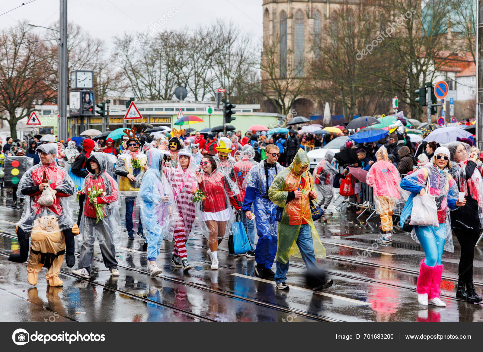Erfurt Germany 11Th February 2024 Traditional German Carnival Fasching ...