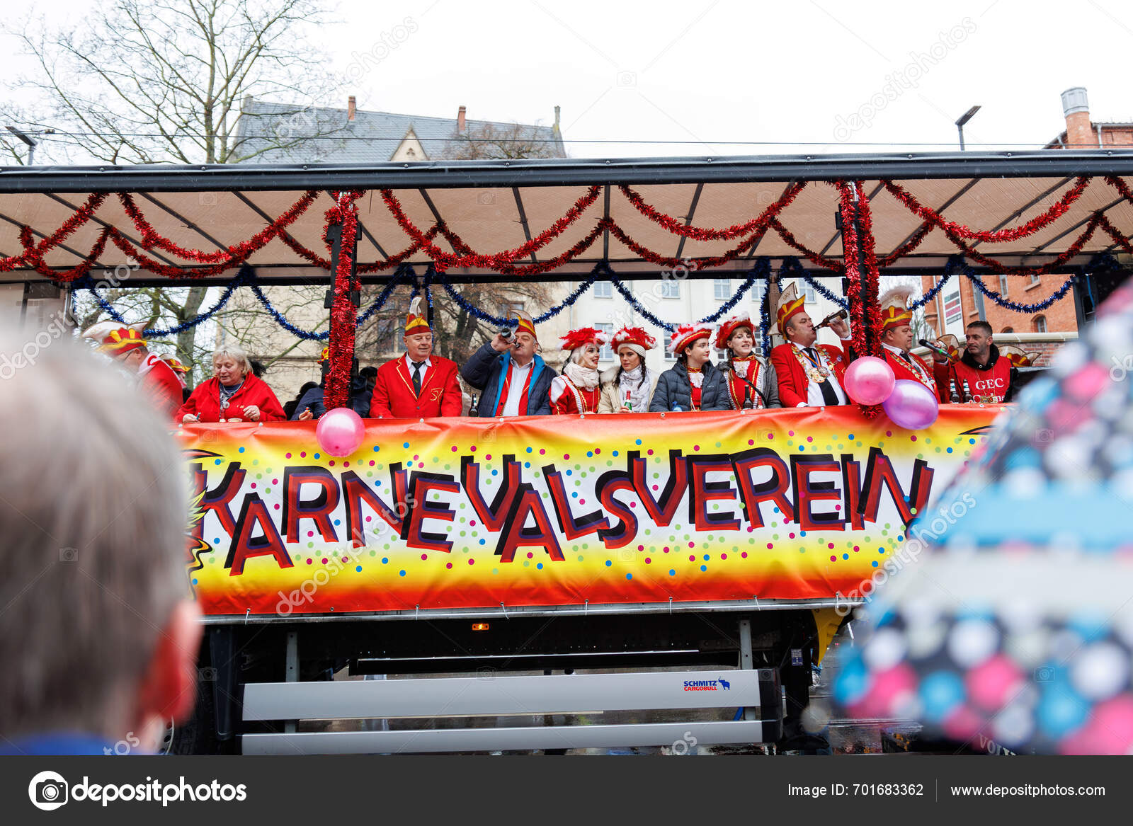 Erfurt Germany 11Th February 2024 Traditional German Carnival Fasching ...