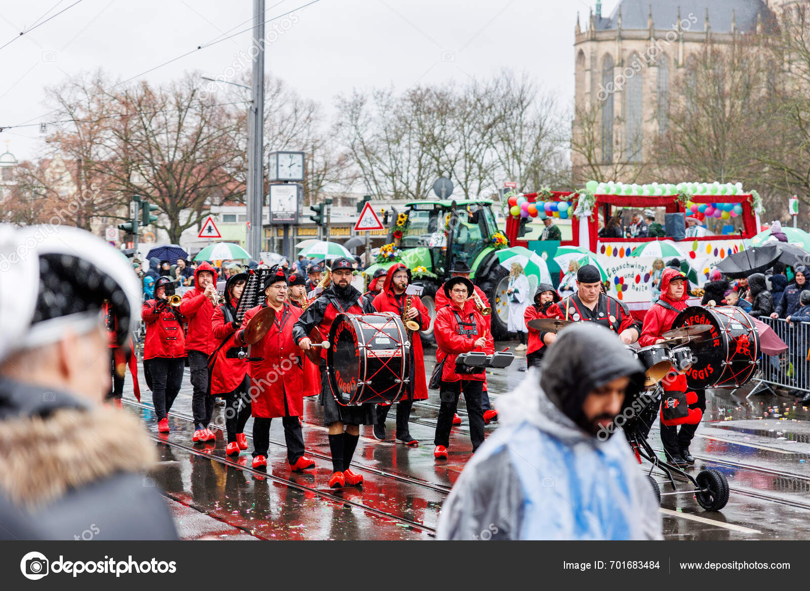 Erfurt Germany 11Th February 2024 Traditional German Carnival Fasching ...