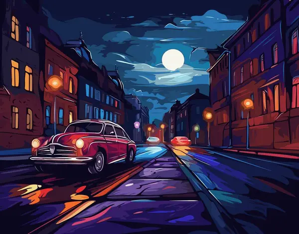 23,243,990 Street night Vector Images | Depositphotos