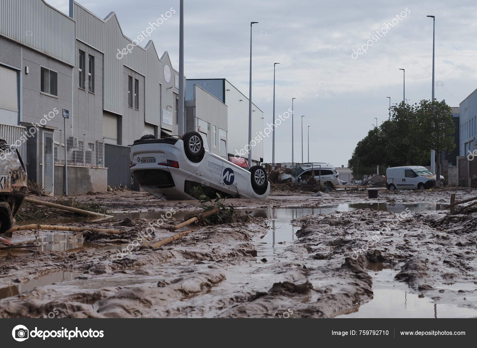 Valencia Spain October 2024 Aftermath Heavy Rainfall Causing Flooding ...