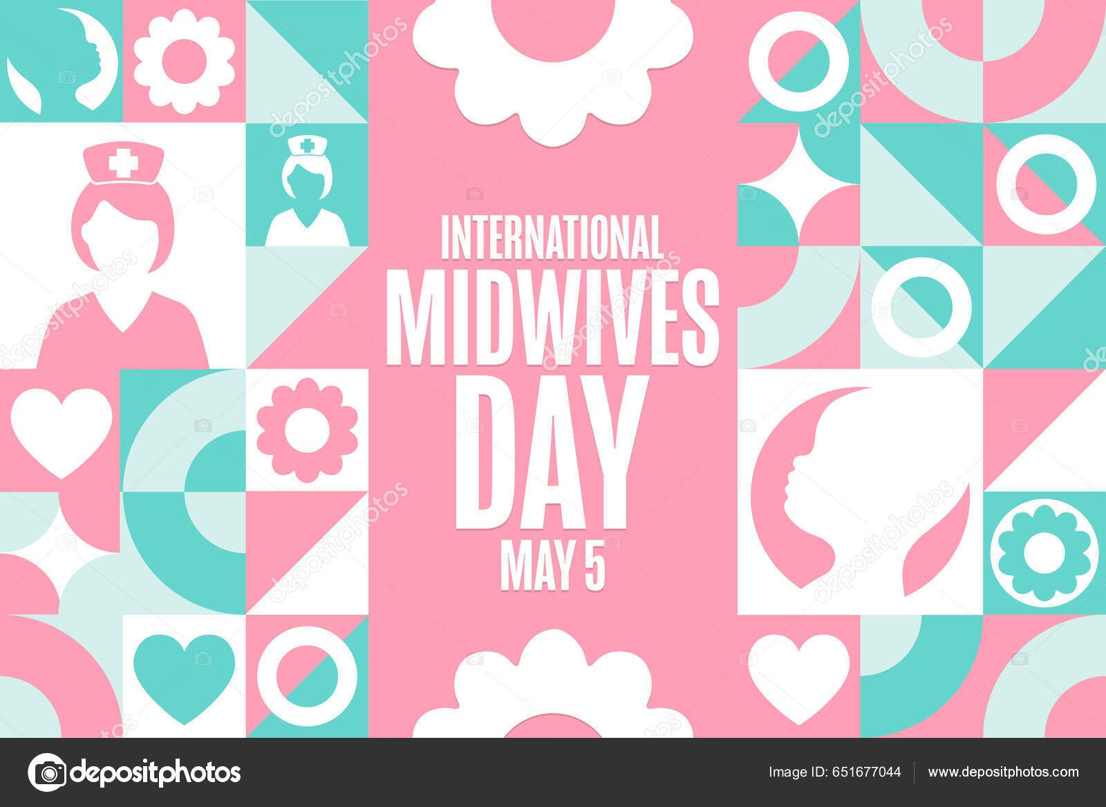 International Midwives Day May Holiday Concept Template Background Banner Card Stock Vector by ...
