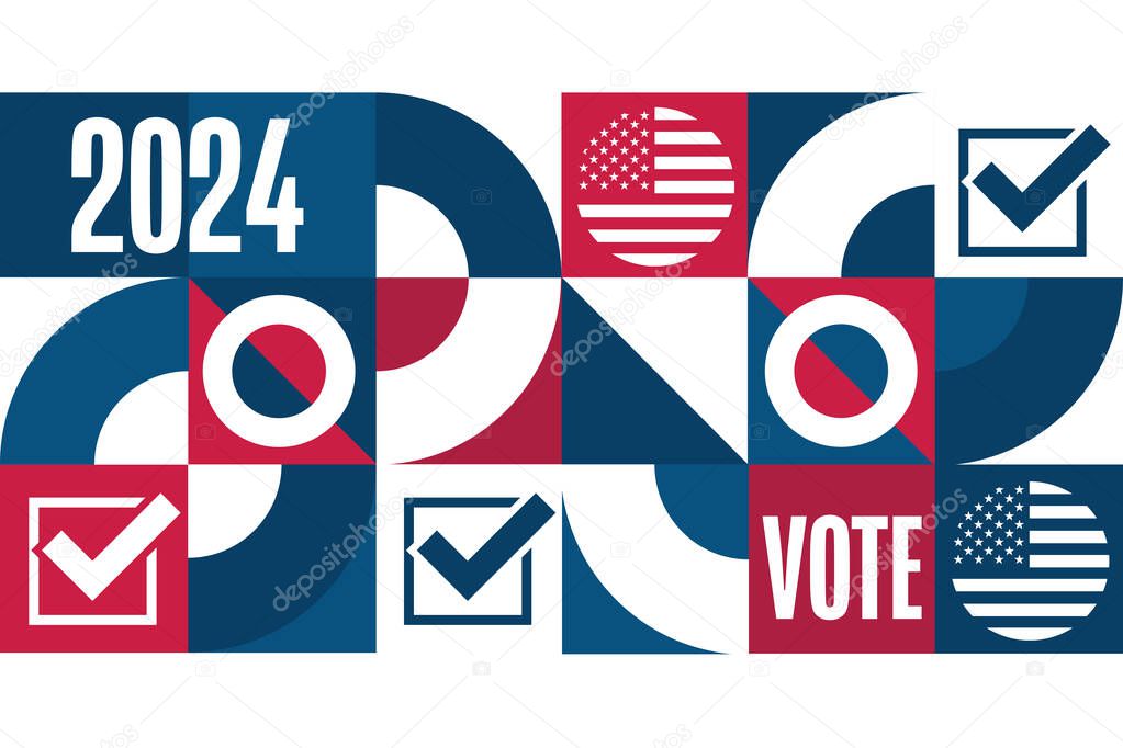 Elecciones presidenciales 2024. Plantilla para fondo, banner, póster ...