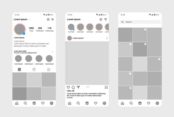 23,382,103 Instagram profile Vector Images | Depositphotos