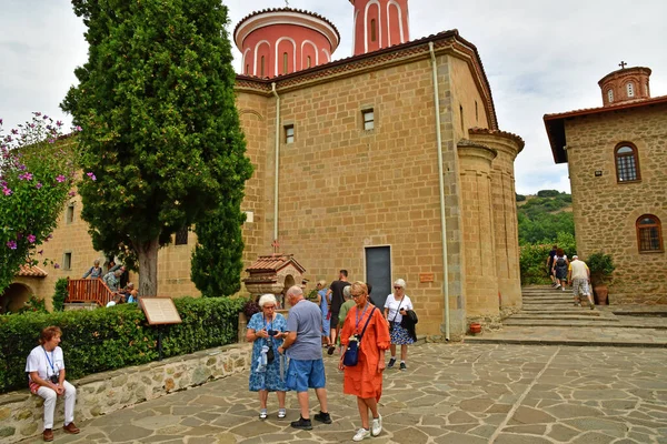 Kalambaka; Greece - august 31 2022 : the Saint Stephan monastery in the Meteora 2024