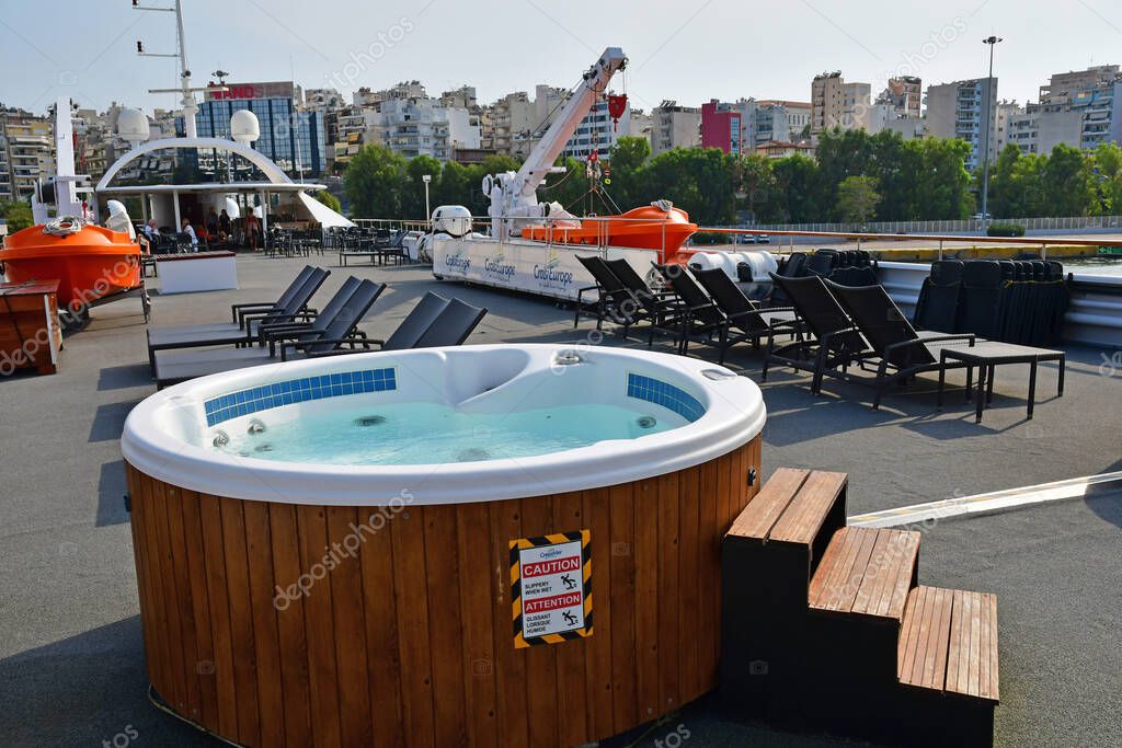 Athens; Greece - august 29 2022 : jacuzzi of La Belle de l Adriatique ...