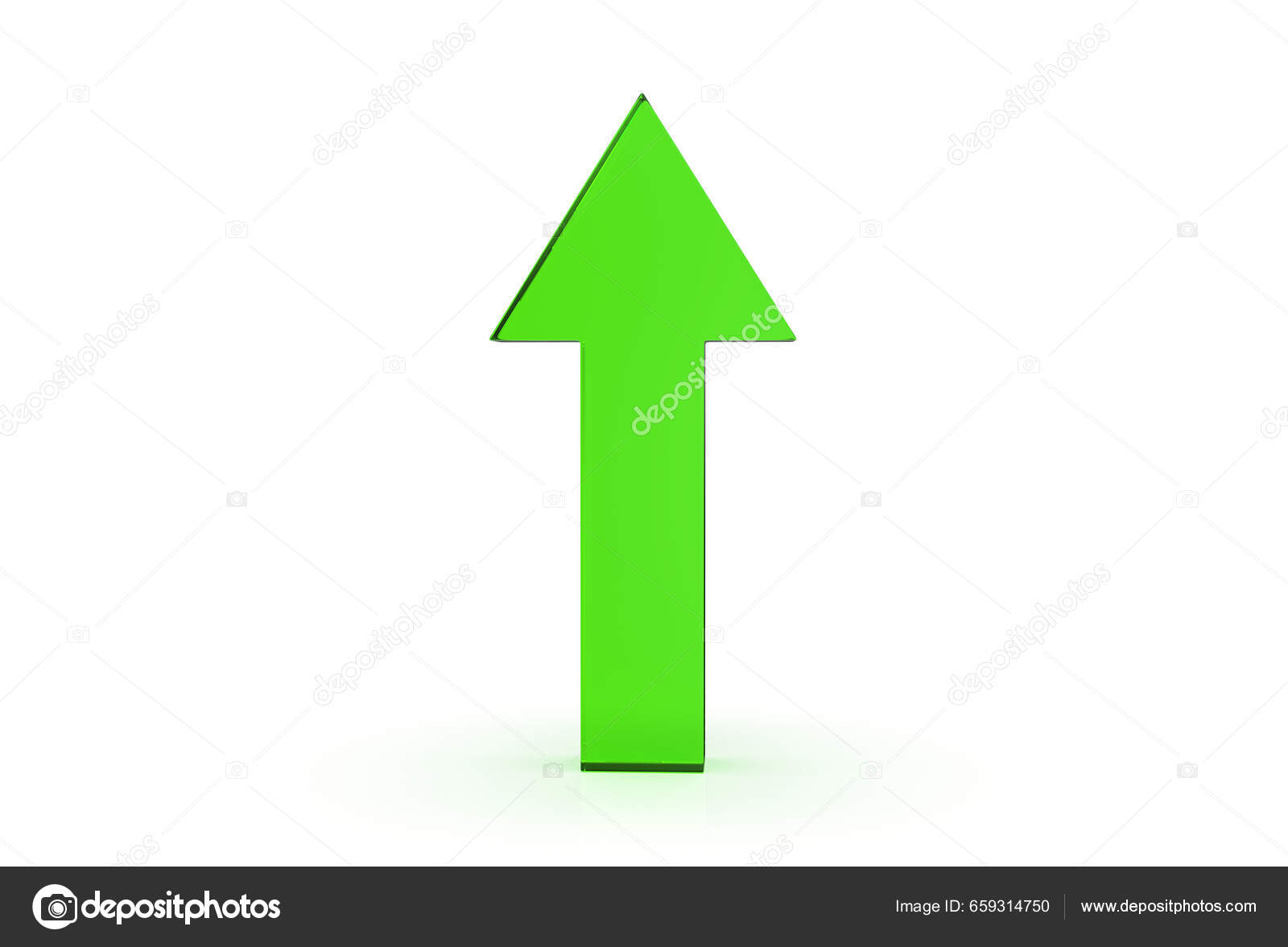 Arrow Icon Rendered Isolated White Background Shadow — Stock Photo ...