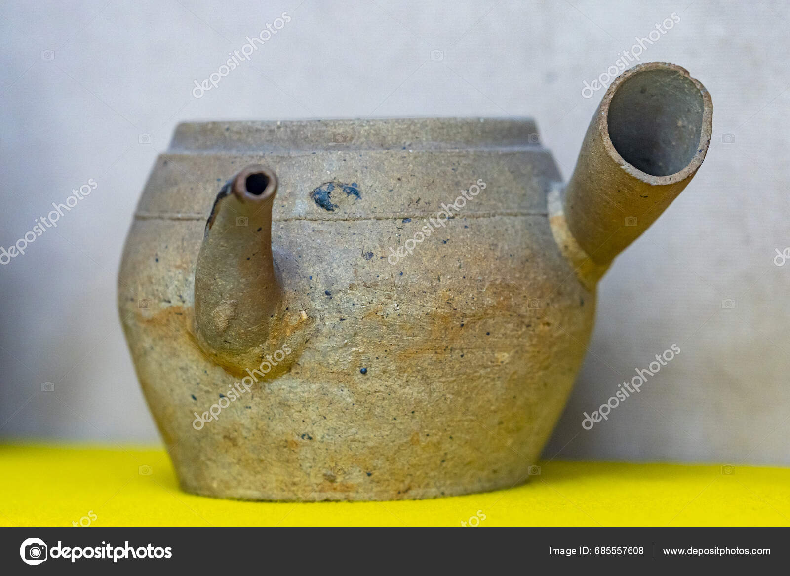 Household Utensils Made Old Clay 19Th Century Displayed Museum Binh ...