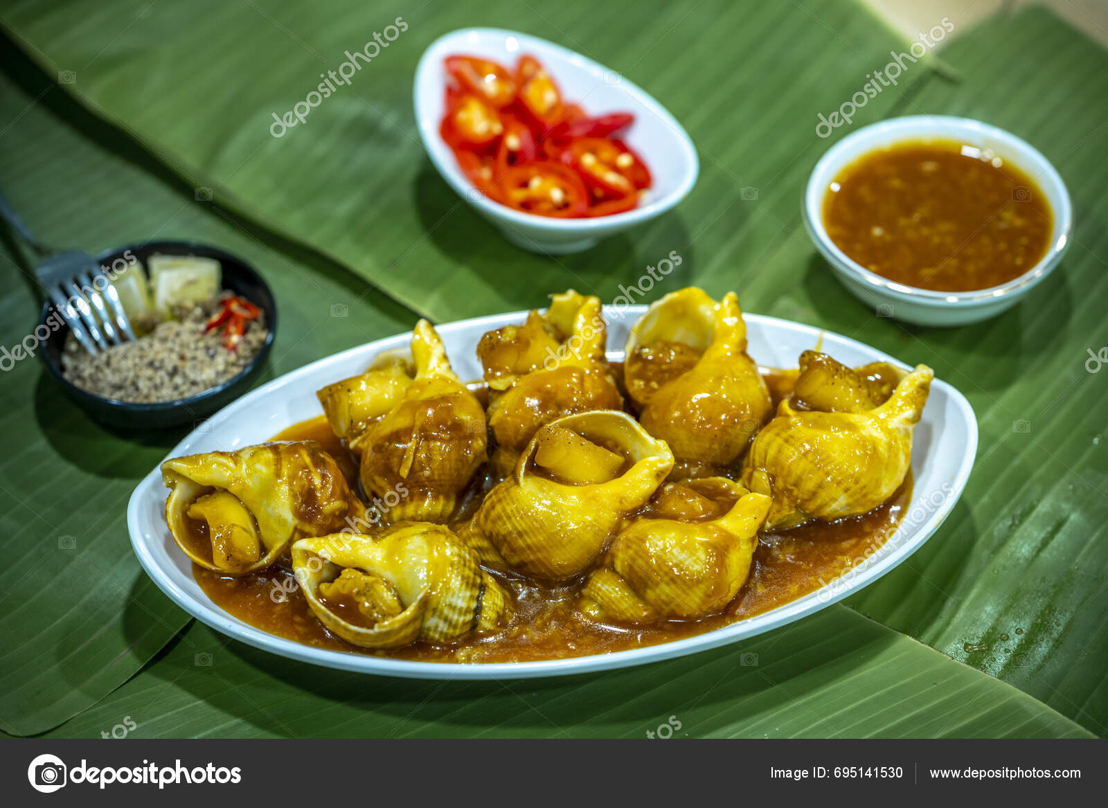 Steamed Spotted Babylon Blanching Fresh Sea Babylonia Areolata Shell ...