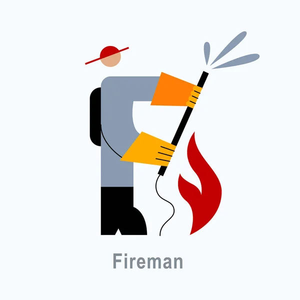 Fireman pictogram Vector Art Stock Images | Depositphotos