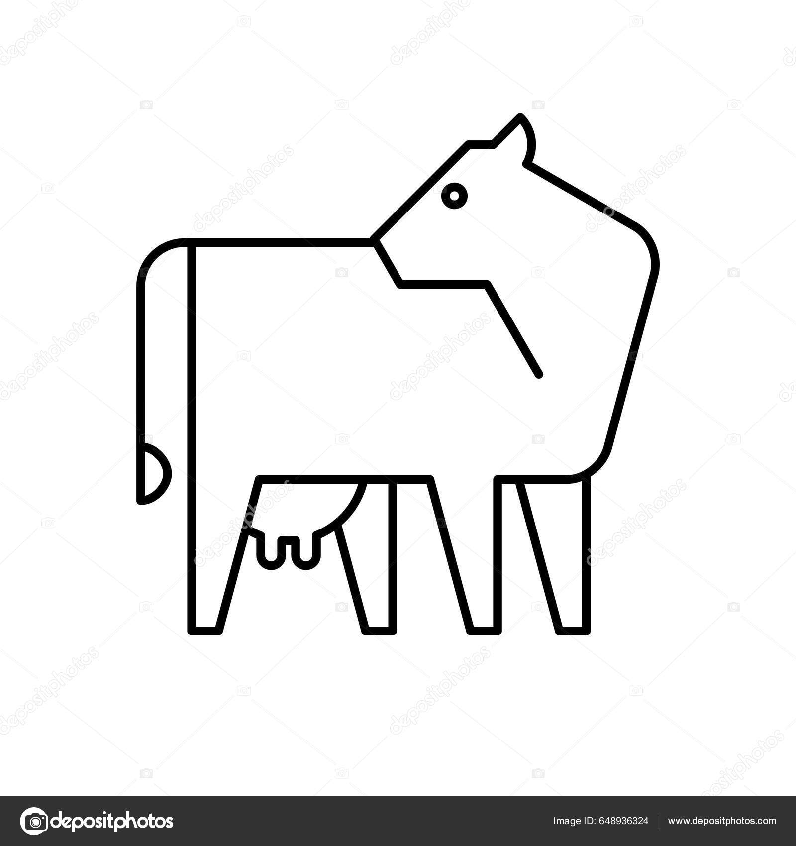 Logo Vache Icône Design Éléments Modèle Vecteur par ©NataliiaVolyk ...