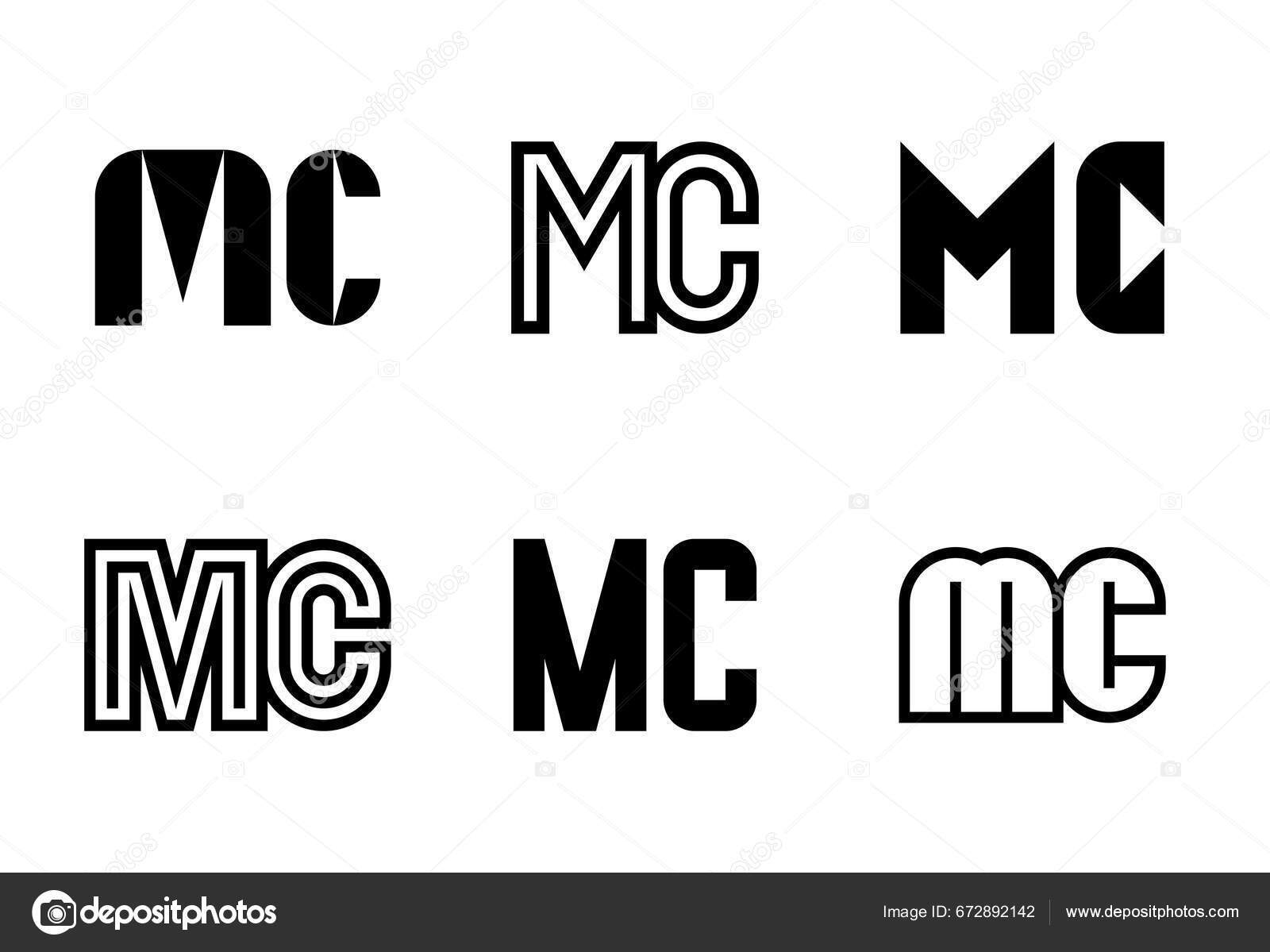 Conjunto Letras Logos Colección Logos Abstractos Con Letras Logotipos ...