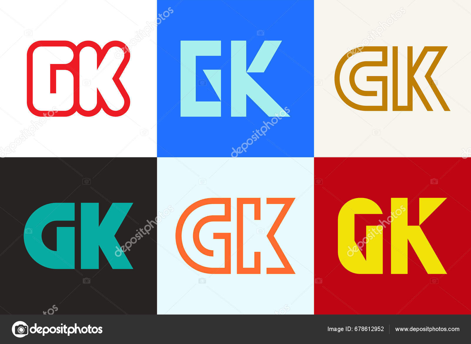 Juego Letras Logotipos Colección Logos Abstractos Con Letras Logotipos ...