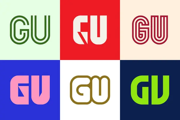 Juego Letras Logotipos Colección Logos Abstractos Con Letras Logotipos ...