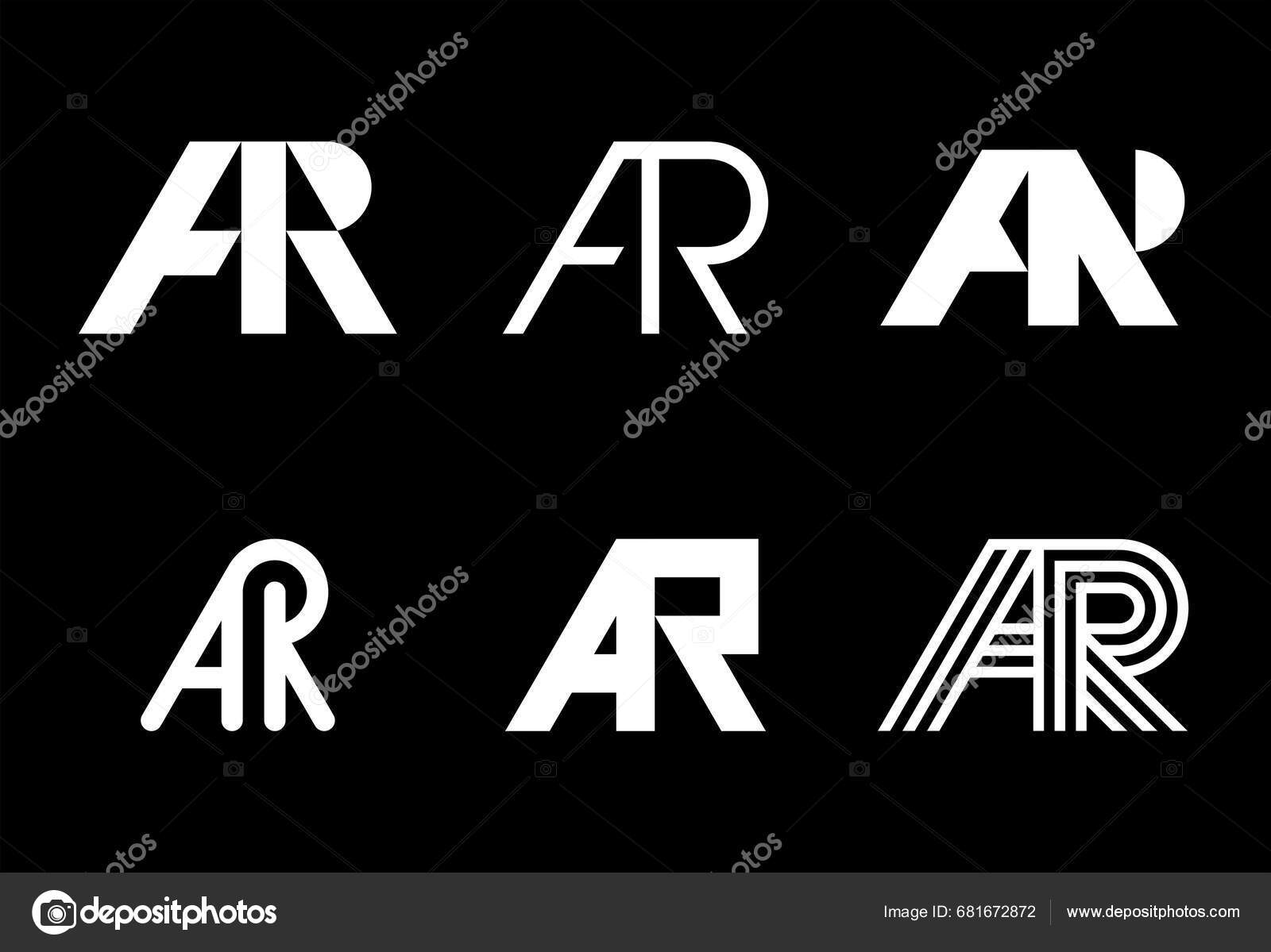 Set Surat Logo Koleksi Logo Abstrak Dengan Huruf Logo Abstrak Vektor ...