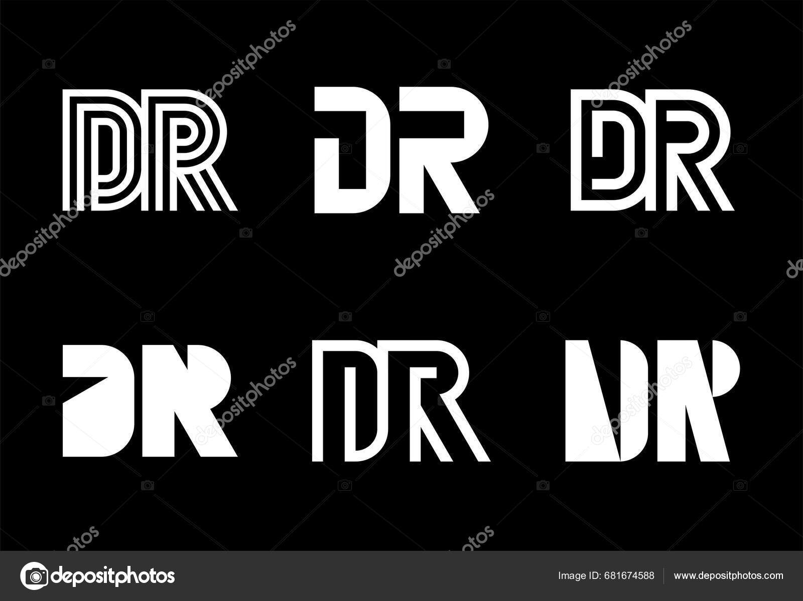 Set Surat Logo Koleksi Logo Abstrak Dengan Huruf Logo Abstrak Vektor ...