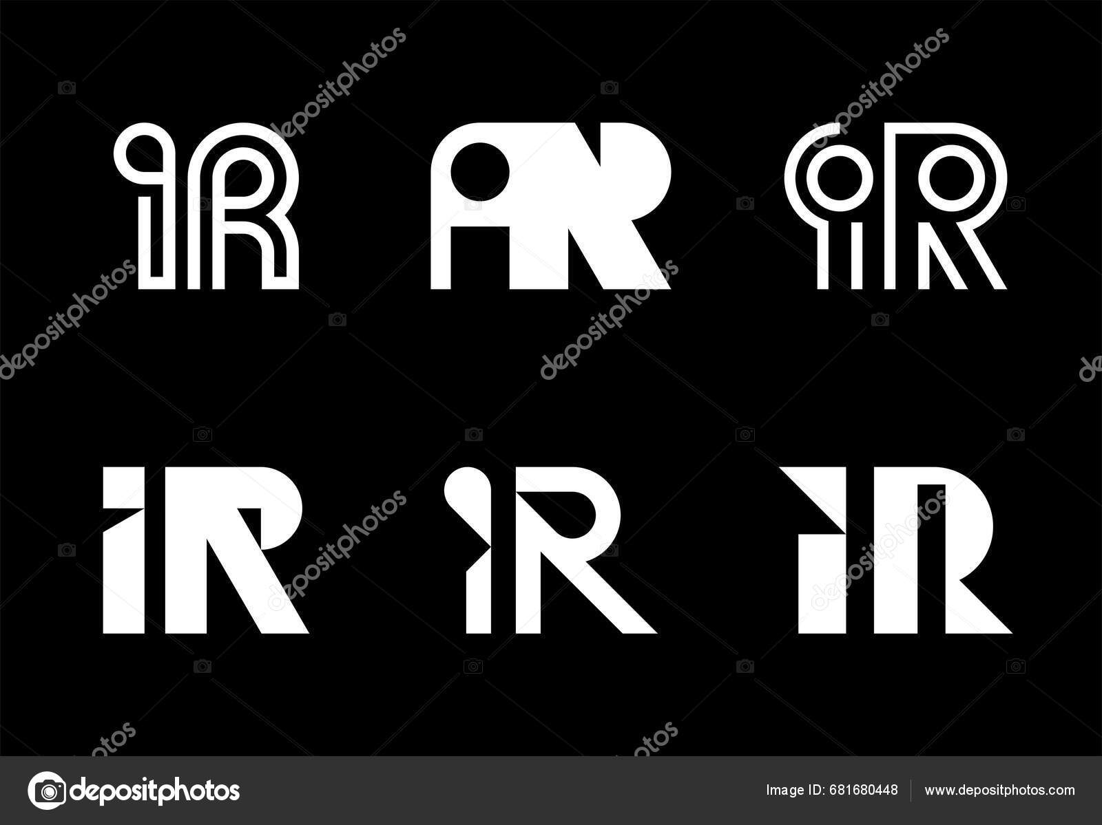 Set Surat Logo Koleksi Logo Abstrak Dengan Huruf Logo Abstrak Vektor ...