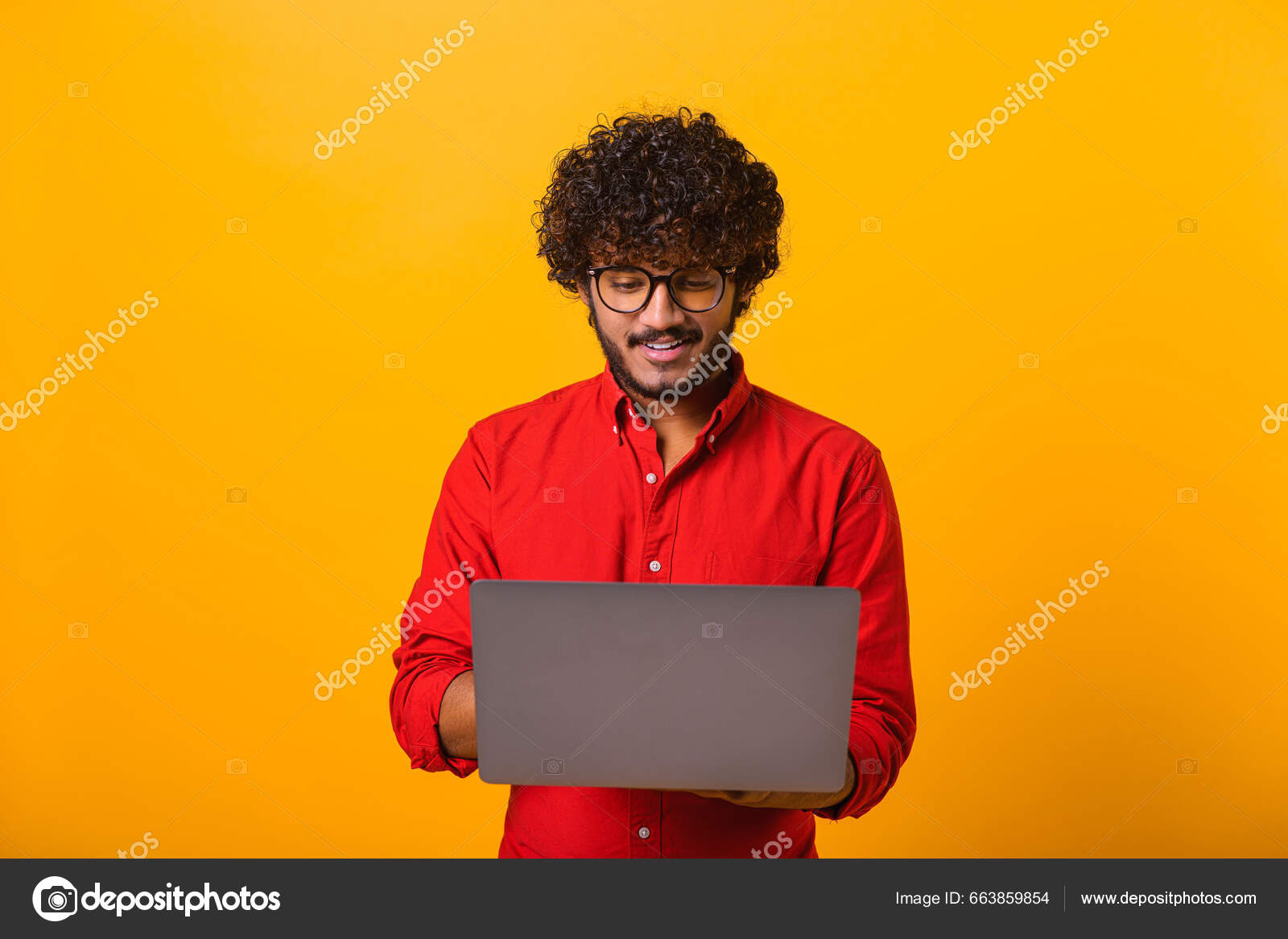 Man Typing An Email