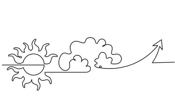 Abstract Sun Hand Line Drawing White Background Stock Vector by ©sun ...