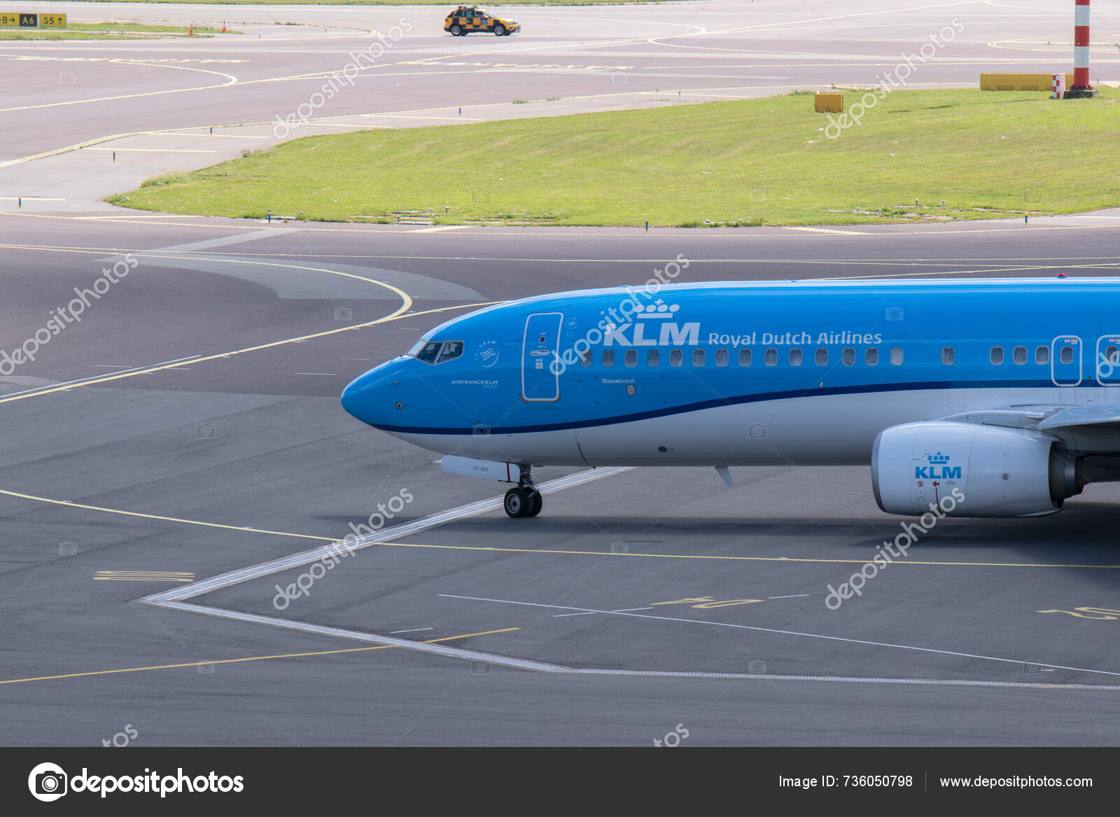 Front Part Klm Plane Amsterdam Netherlands 2022 — Stock Editorial Photo ...