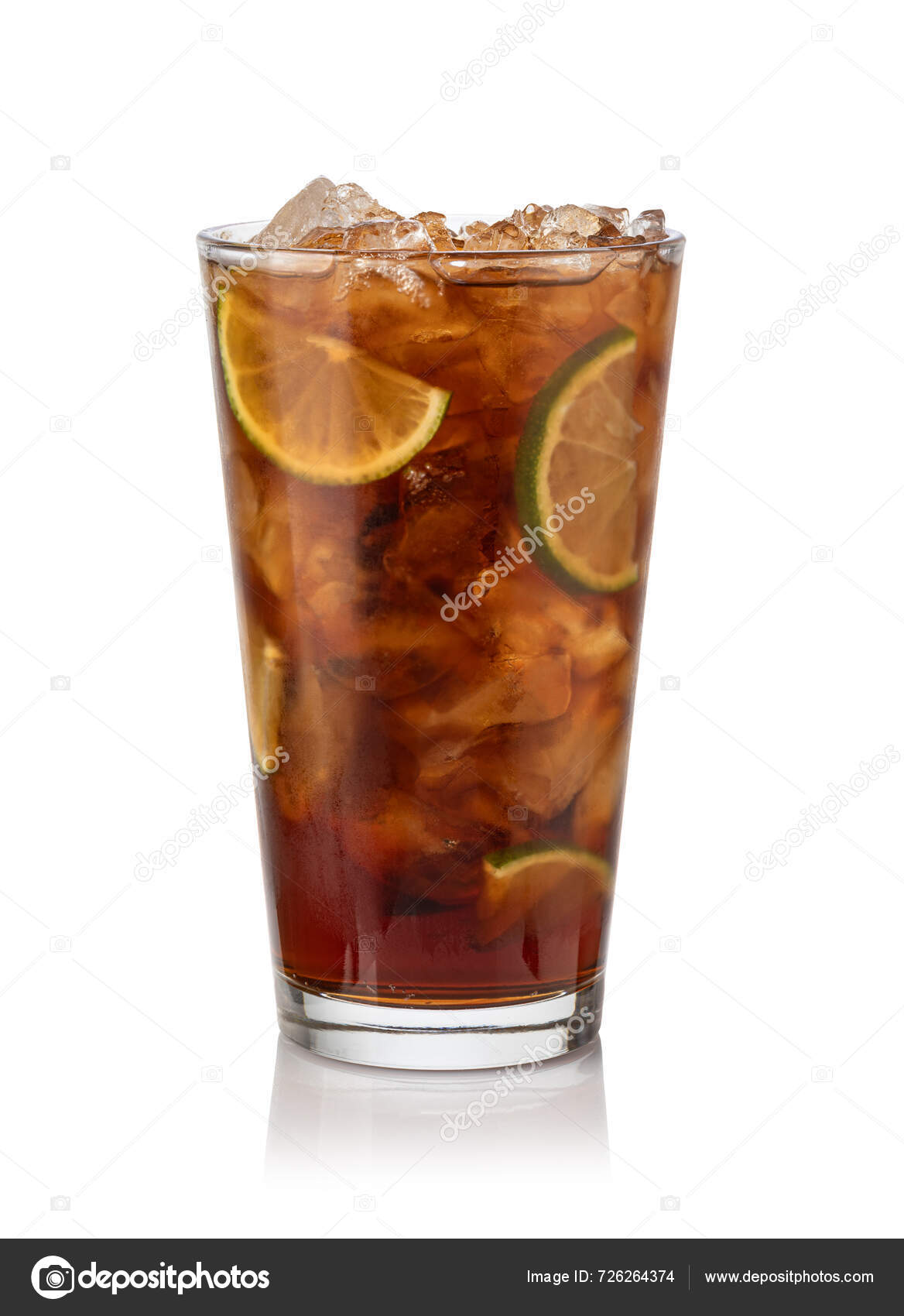 Glass Cola Isolated White Background — Stock Photo © gresey #726264374