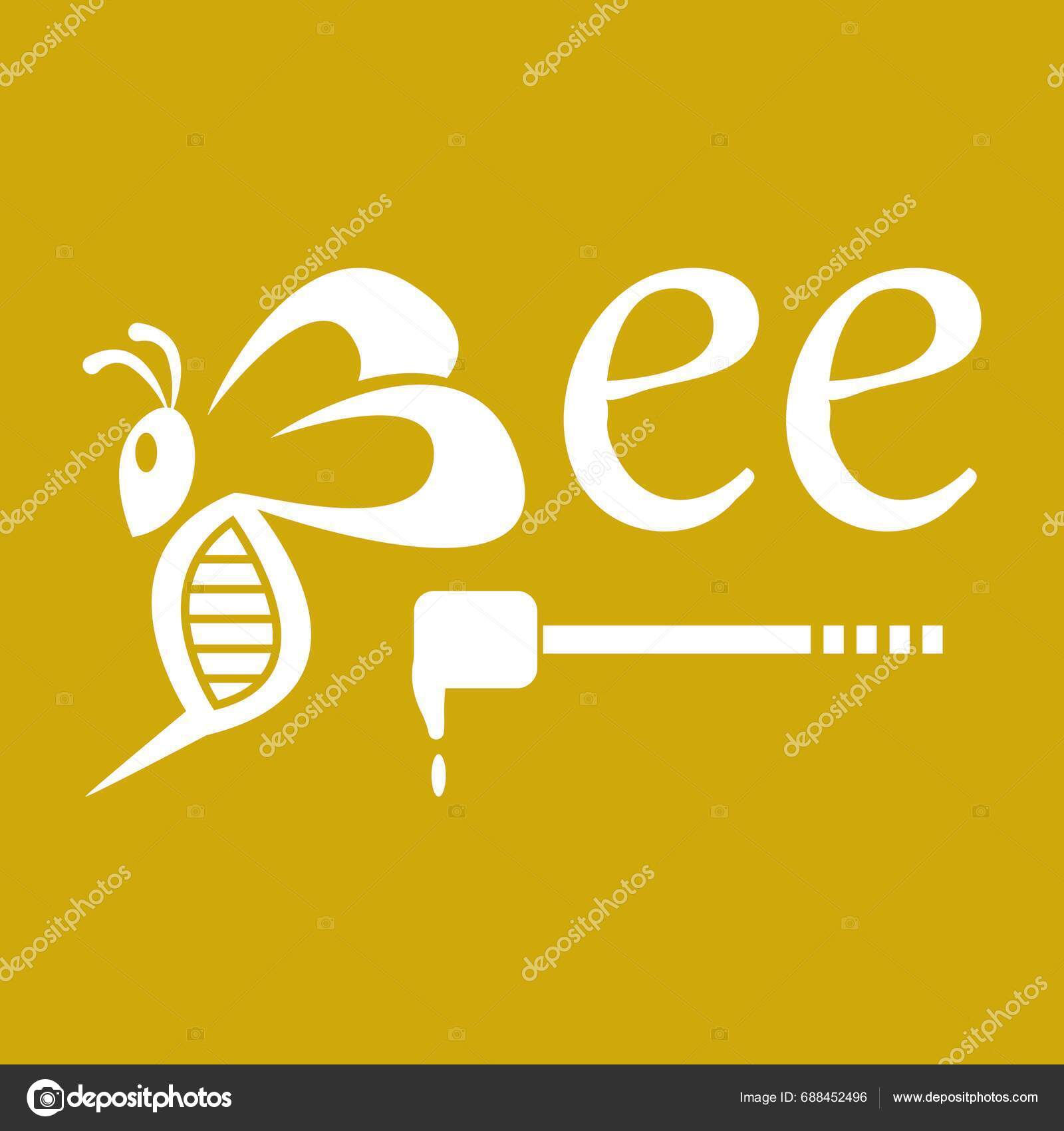 Bee Icon Symbol Vector Template Illustration Stock Vector by ©Findri ...
