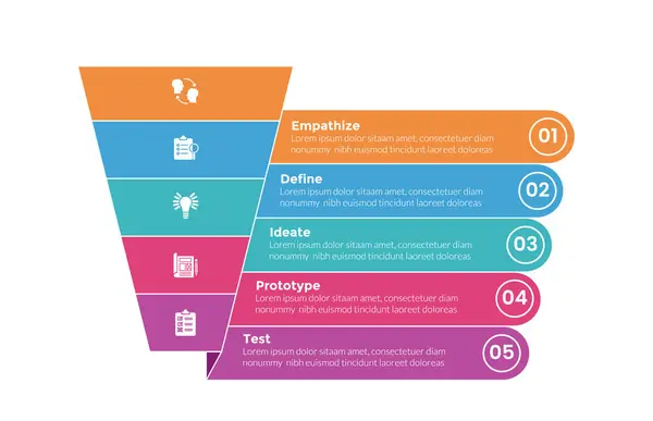 Design Thinking Process Infographics Template Diagram Creative Hexagon ...