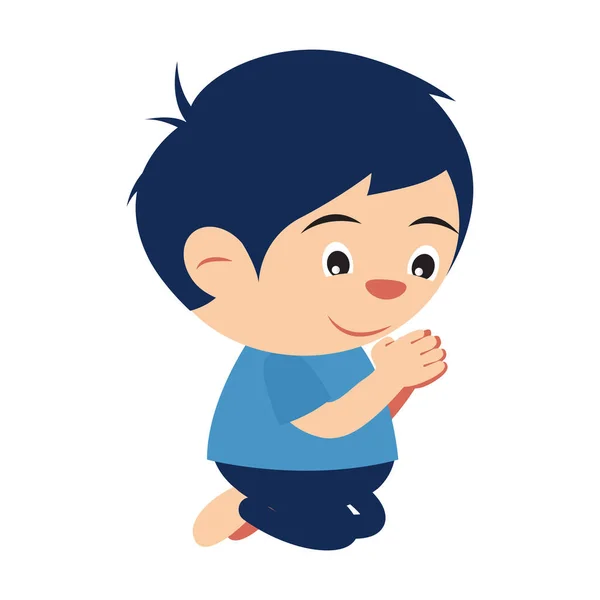 Niños orando imágenes de stock de arte vectorial | Depositphotos