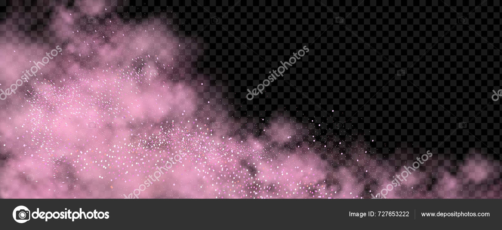 Pink Powder Dust Glittering Shimmering Swirls Shiny Glitter Design ...