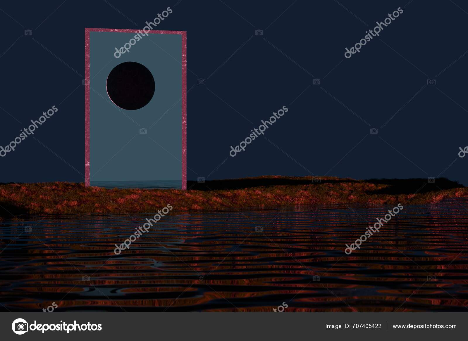 Render Abstract Background Night Sky Night City Glass Window Reflection ...