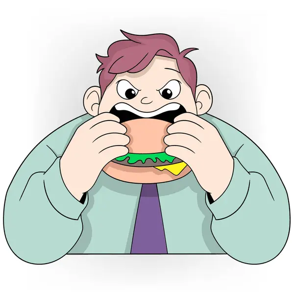 Dibujo animado almorzar imágenes de stock de arte vectorial | Depositphotos