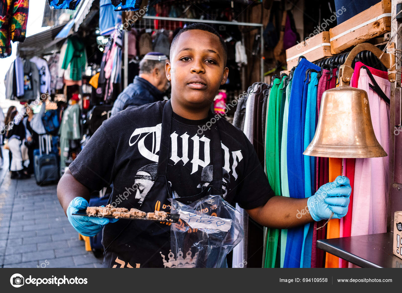 Jerusalem Israel December 2023 Halva Shop Mahane Yehuda Market Often ...