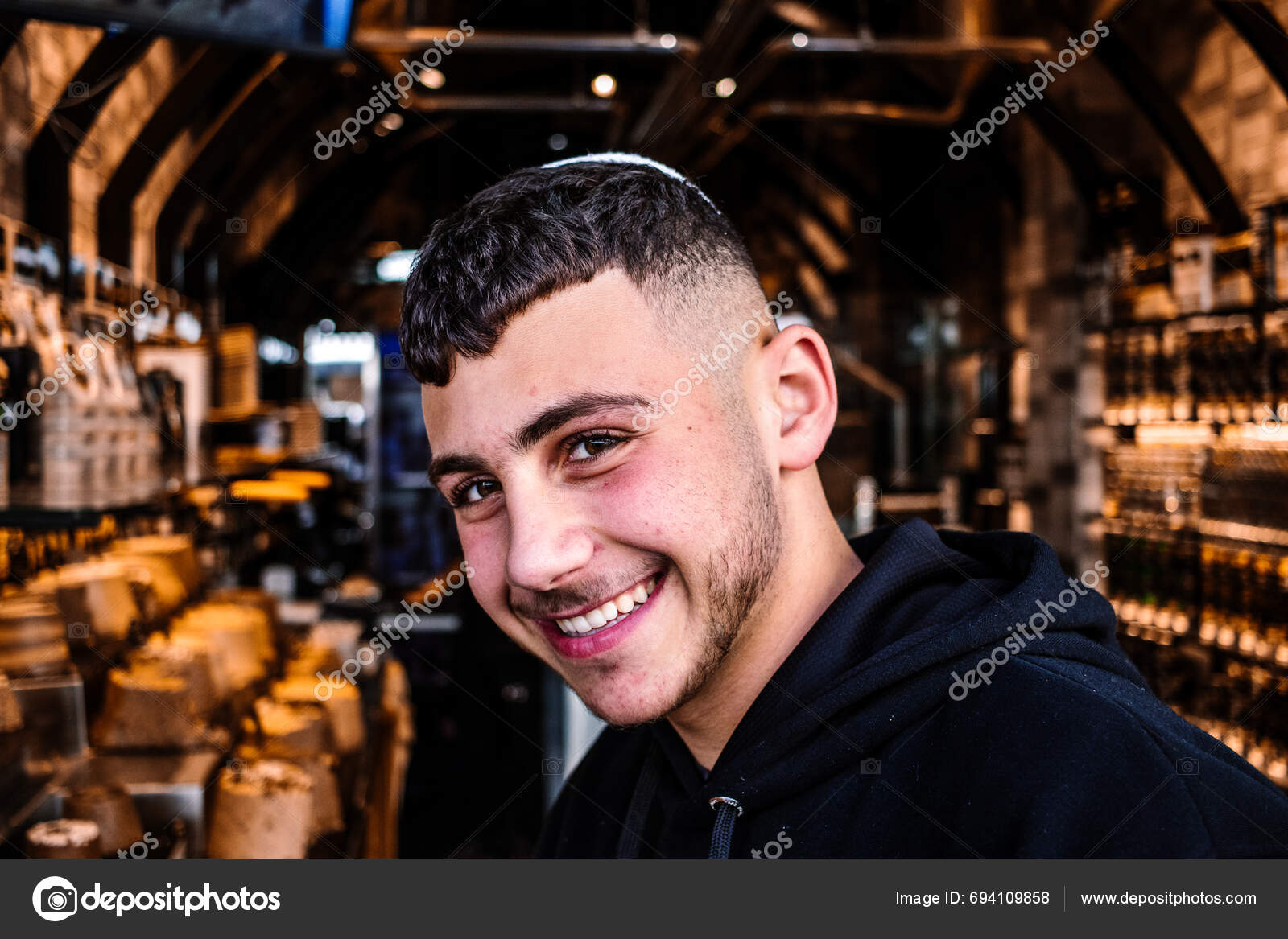 Jerusalem Israel December 2023 Halva Shop Mahane Yehuda Market Often ...