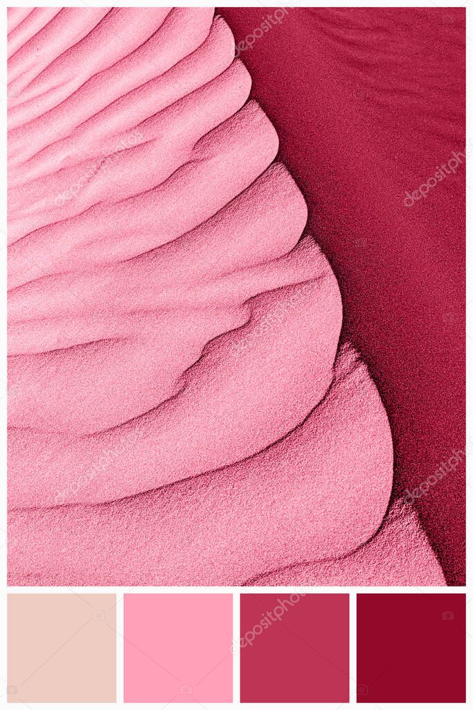 Paleta de colores de textura de dunas del desierto coloreada por el ...