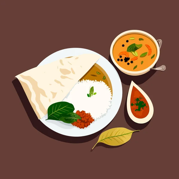 Indian food drawing Stock Photos, Royalty Free Indian food drawing ...