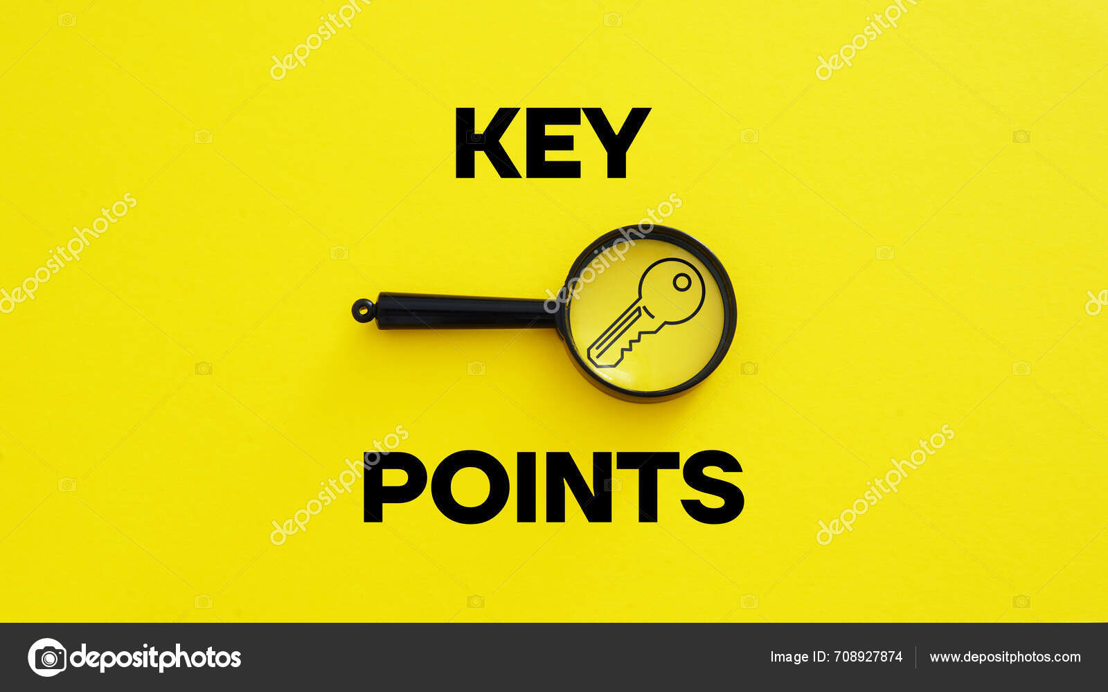 Key Points Shown Using Text Picture Key — Stock Photo © andrewde #708927874