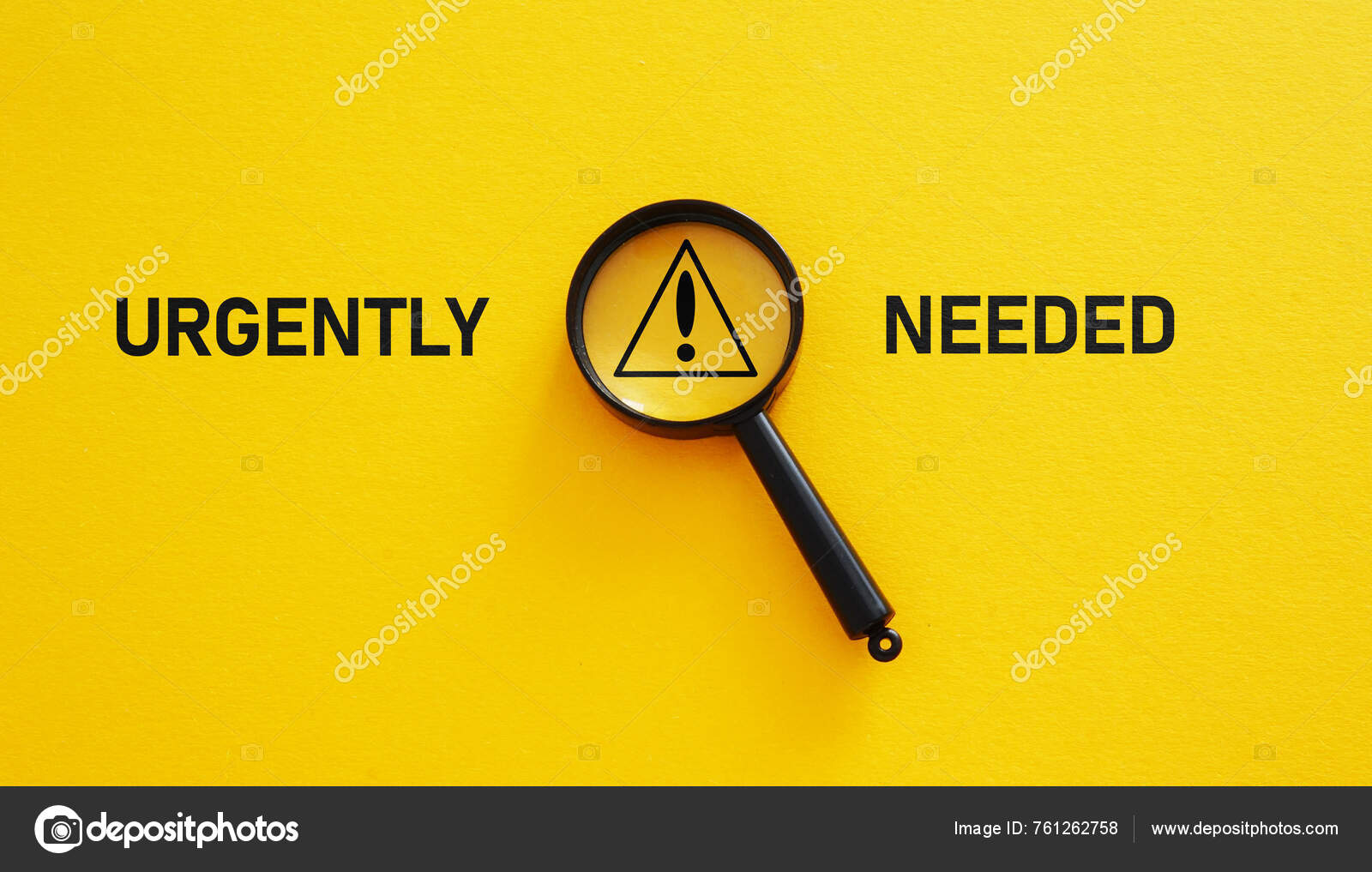 Urgently Needed Shown Using Text Caution Sign — Stock Photo © andrewde ...