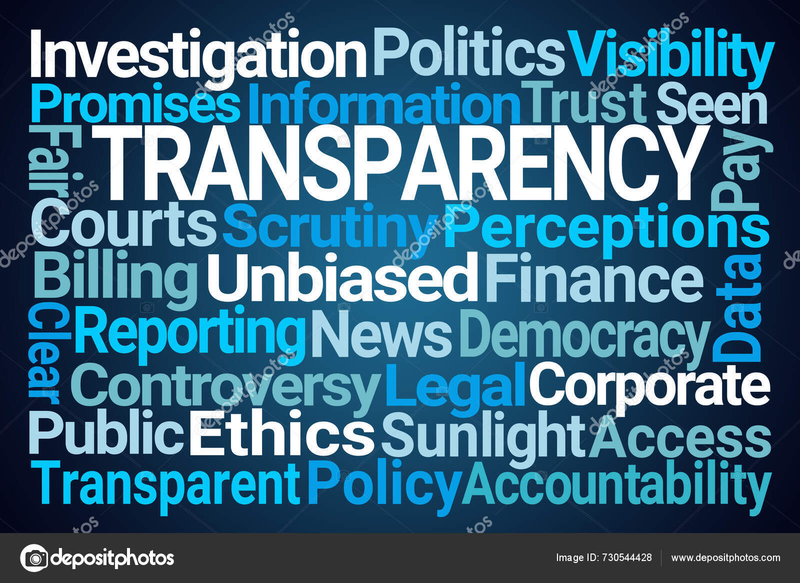 Transparency Word Cloud Blue Background — Stock Photo © ventanamedia ...