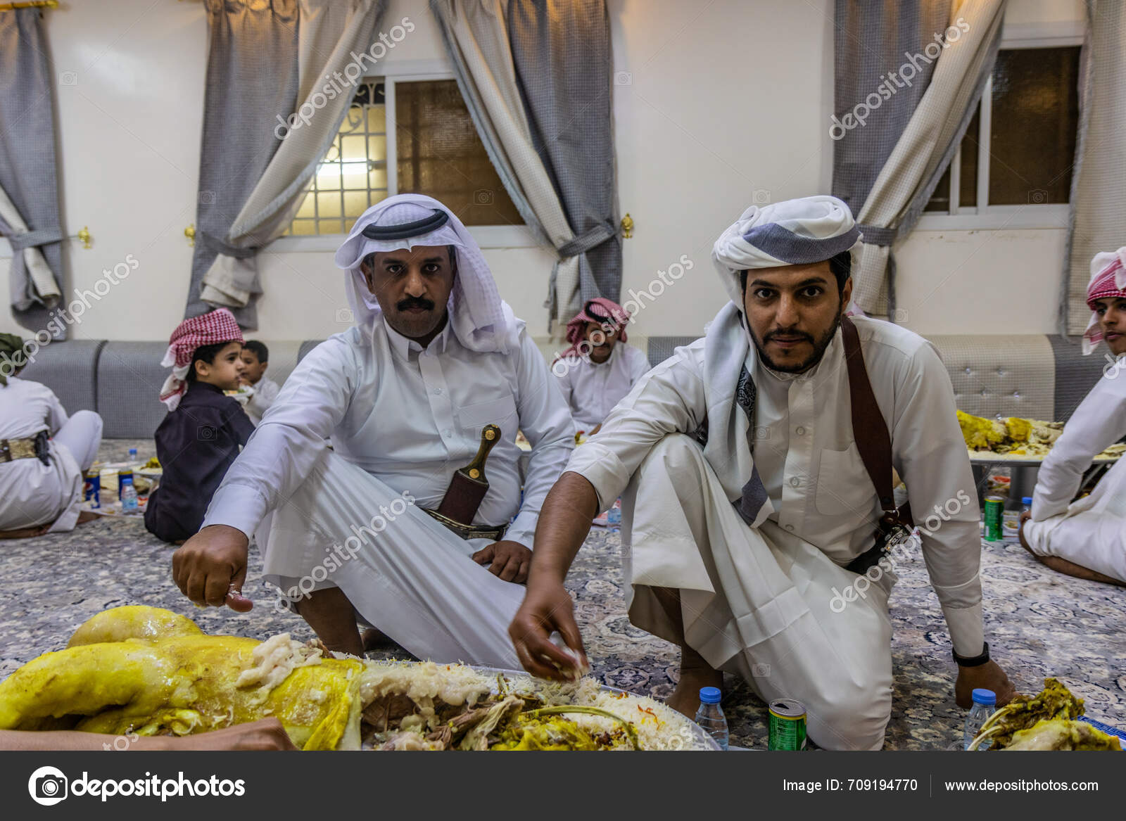 Najran Saudi Arabia November 2021 Members Yam Tribe Najran Saudi ...