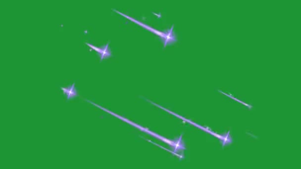 Metero Shower Green Screen Abstract Technology Science Engineering ...