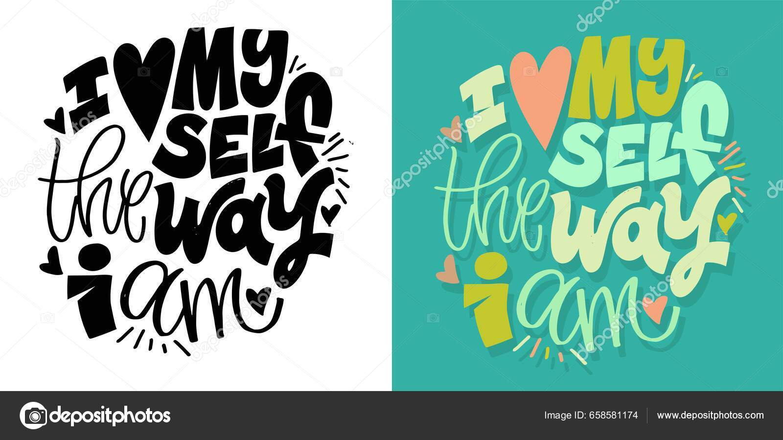 Cute Hand Drawn Doodle Lettering Art Lettering Postcard Shirt Design ...