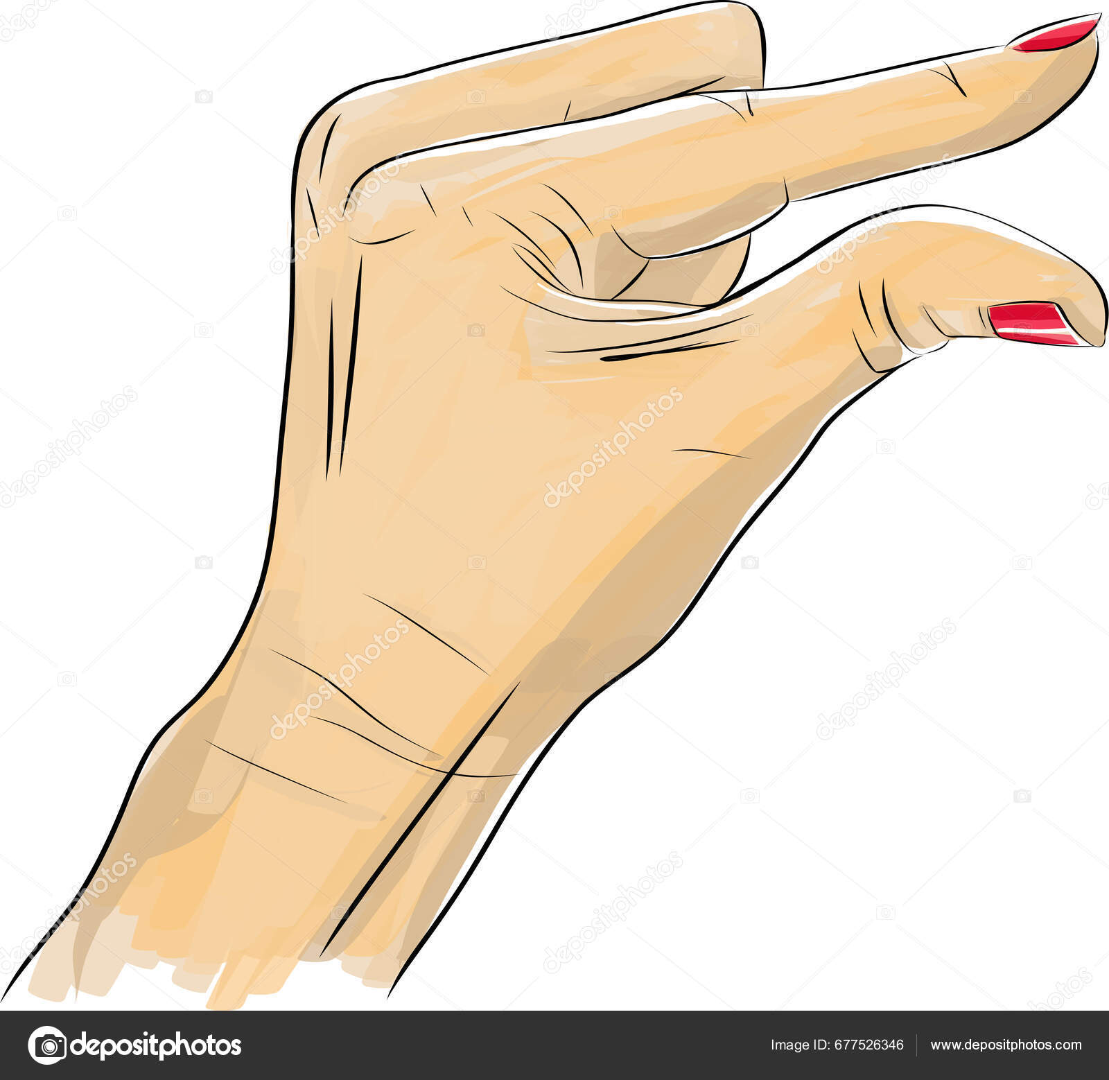 Hand Sketch Making Minimum Amount Gesture Making Little Bit Gesture ... Hand Sketch Making Minimum Amount Gesture Making Little Bit Gesture ...