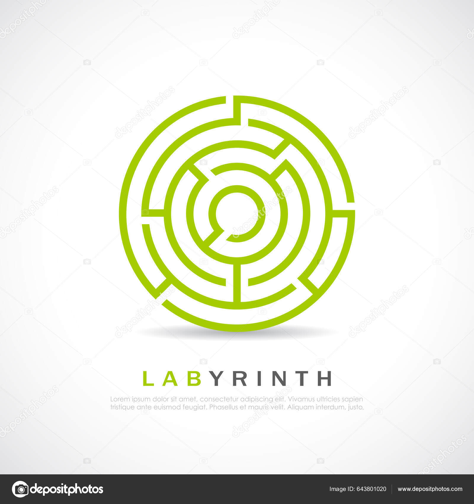 Labyrinth Vector Web Logo Stock Vector by ©Arcady 643801020