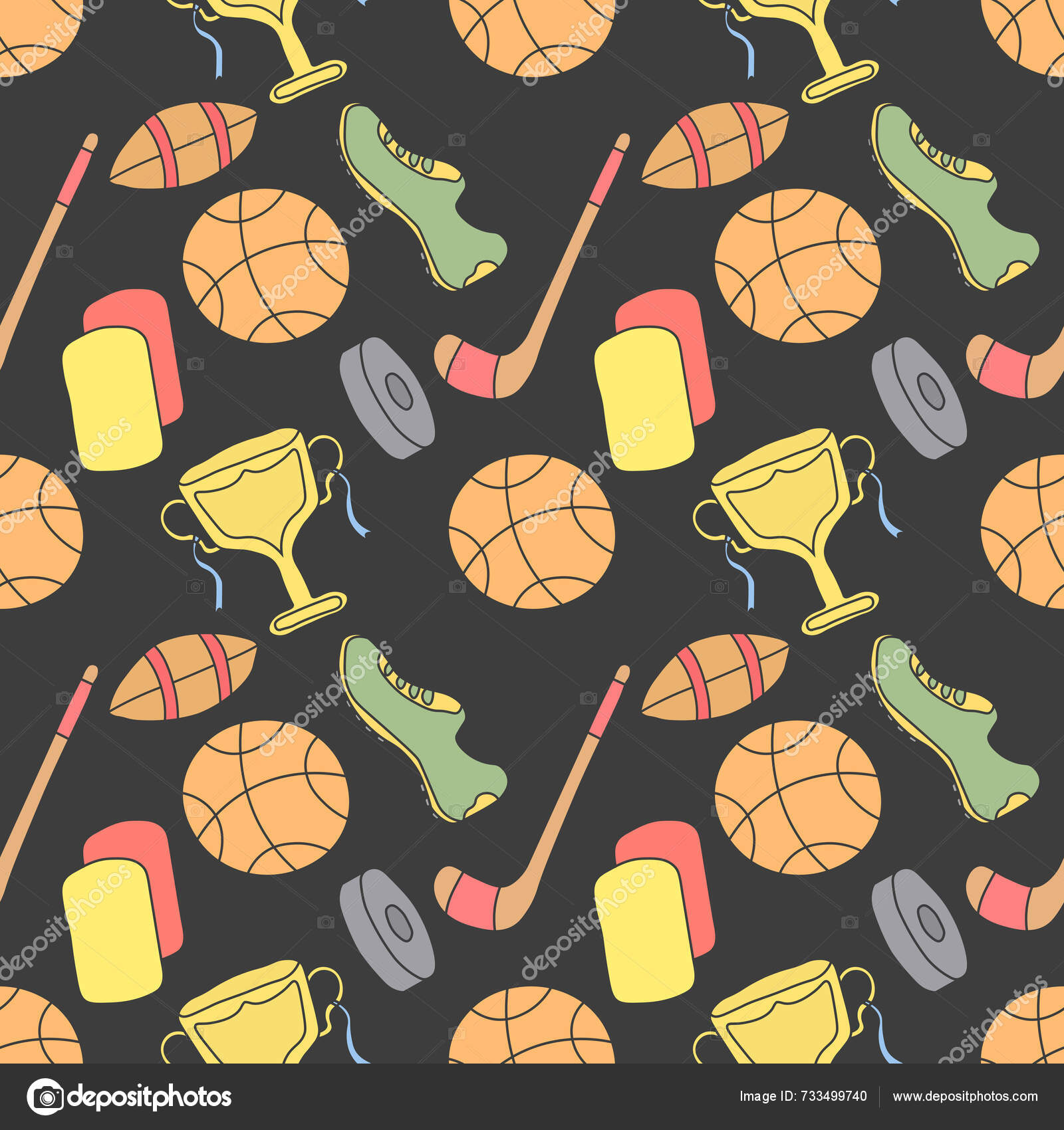 Seamless Sport Pattern Background Sports Icons — Stock Photo © Storik ...